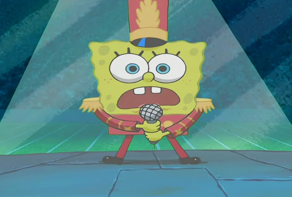 Bob Esponja interpreta "Sweet Victory" en el Super Bowl 2024 - ColorMusic